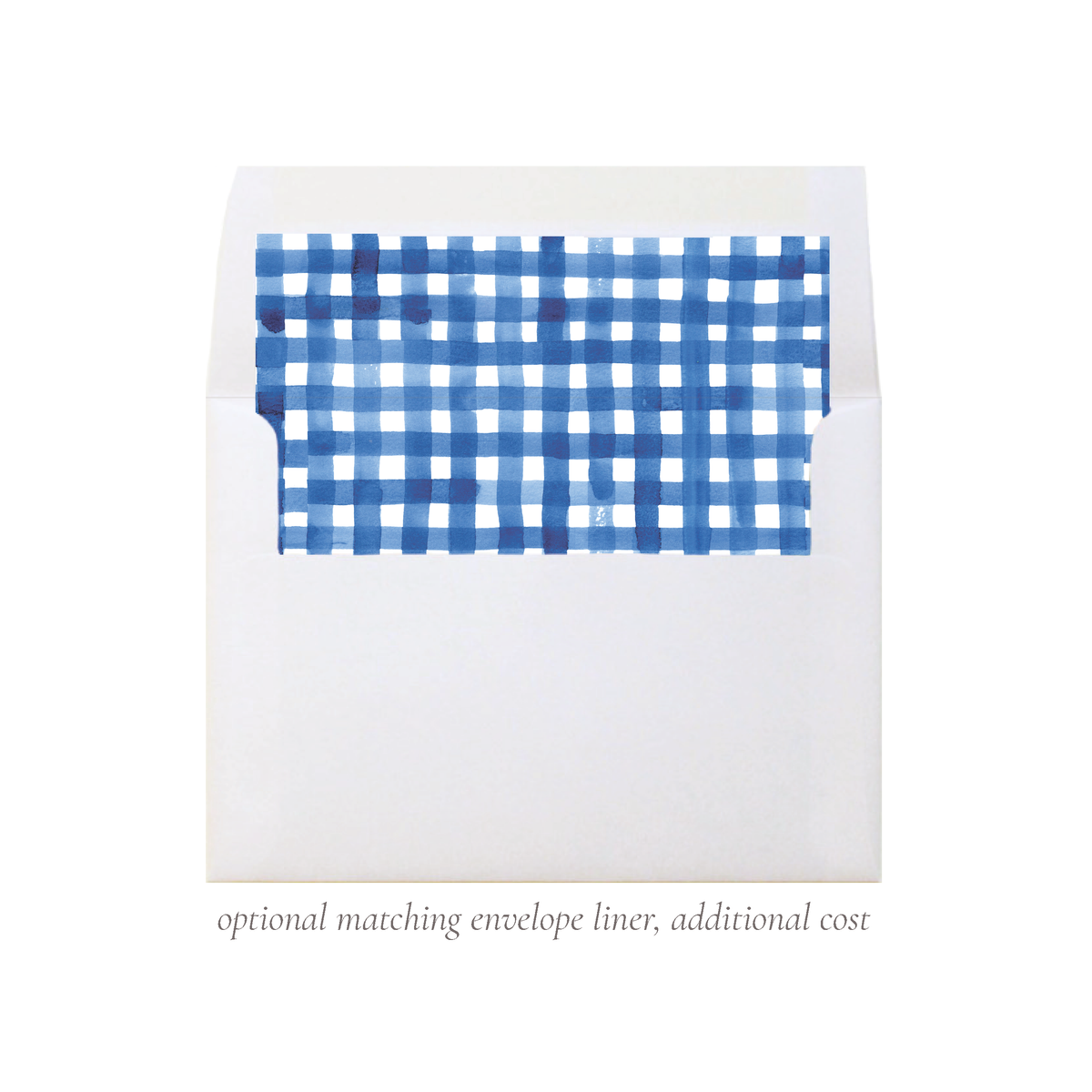 Thompson Lane Royal Gingham Christmas Square Envelope Liner – Sugar B ...