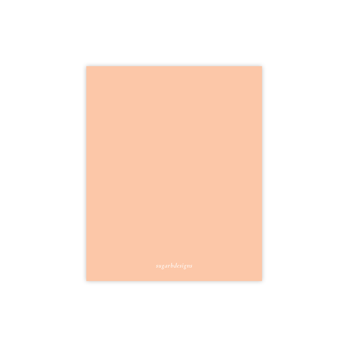 Peach Bow Flat Stationery – Sugar B Designs