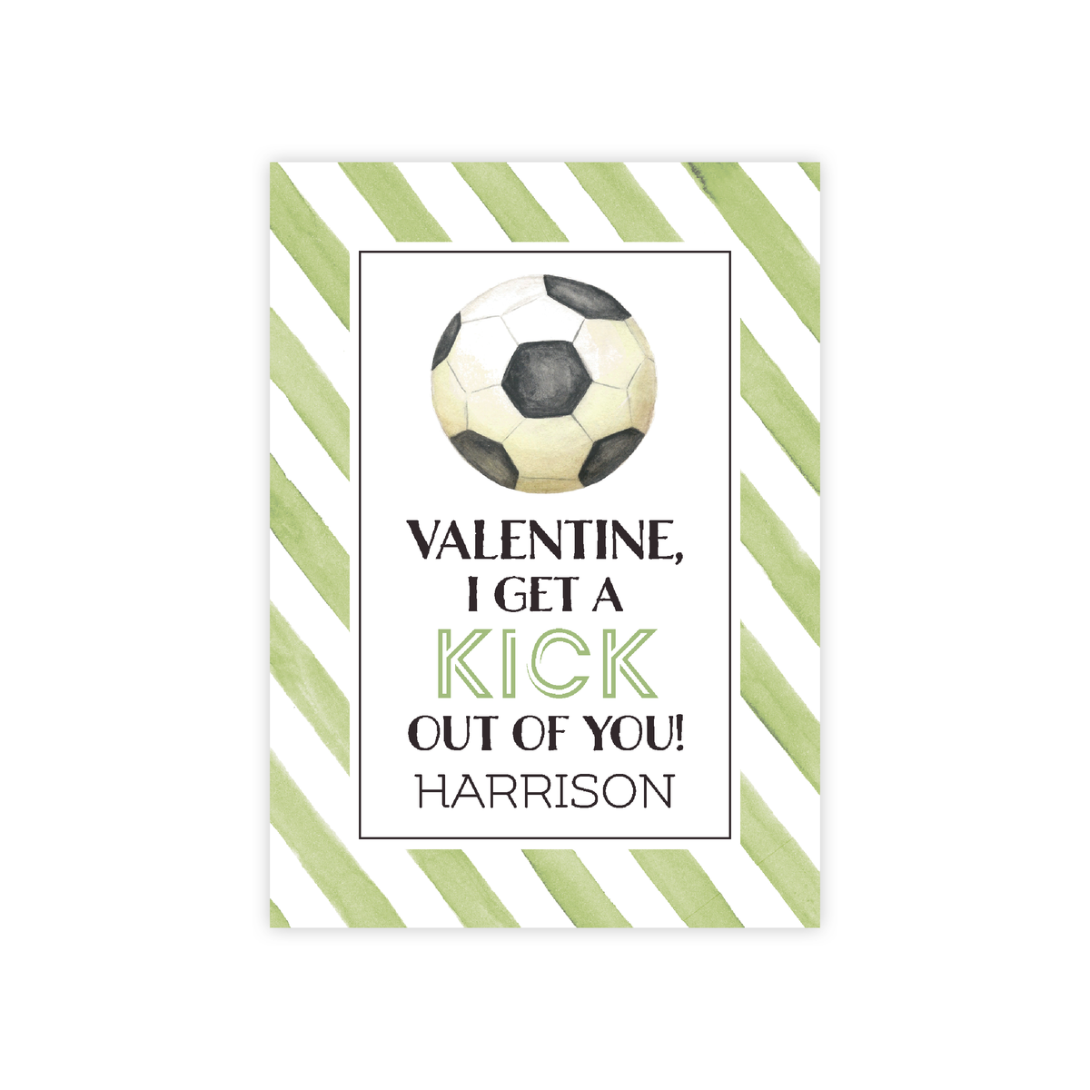 Soccer Valentine Card – Sugar B Designs
